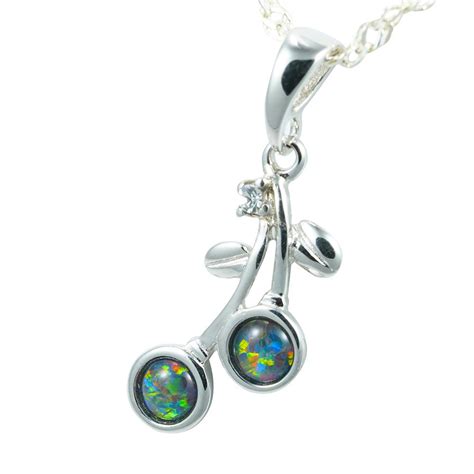 Motive Sterling Silver Australian Opal Necklace
