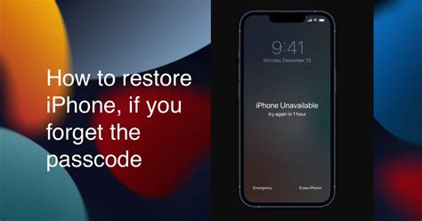 How To Restore Iphone If You Forget The Passcode