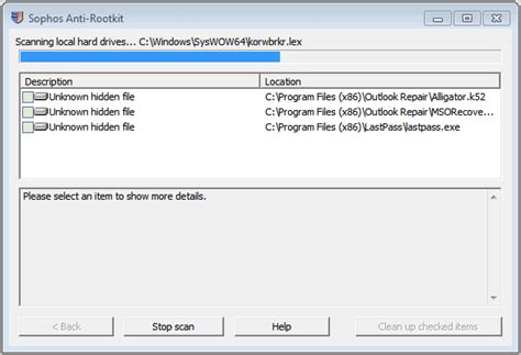 Avast AswMBR Sophos Anti Rootkit Free Rootkit Scanners GHacks Tech News