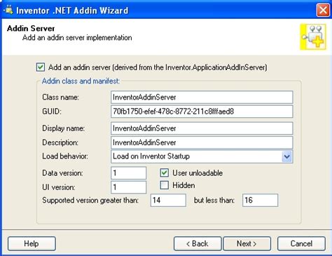 Generate Inventor 2011 C Addin Project Using Inventor Net Addin