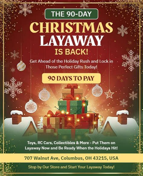Christmas T Layaway Program Flyer Template