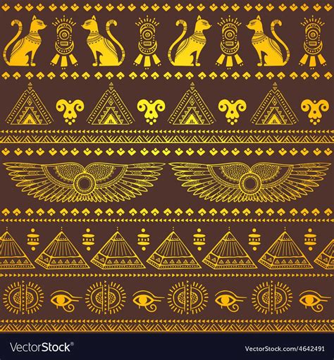 Egyptian Design Pattern Pattern Art Egypt Design Catty Noir Ancient