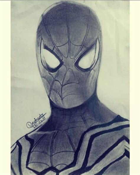 Spiderman Tom Holland Sketch Spiderman No Way Home Spiderman