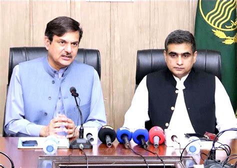 minister of education punjab mansoor qadir addresses to media regarding the security
