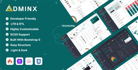AdminX Codeigniter Admin Dashboard Template By La Themes ThemeForest