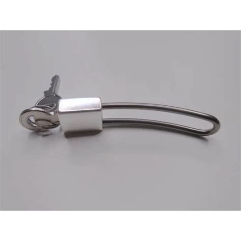 Padlock Body Brass Silver Coated Shackle Titanium Parallel Mm Angled Removable Keys