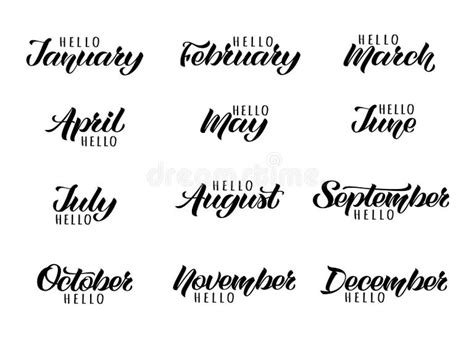 Month Names Stock Illustrations 1468 Month Names Stock Illustrations Vectors And Clipart