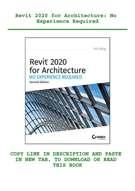 READ Revit For Architecture No Experience Required PDF