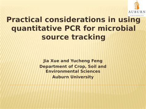 Pdf Determination Of Fecal Pollution Sources Using Quantitative Microbial Source Tracking Methods