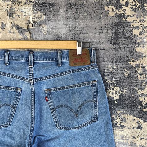 W36 Vintage Levis 550 Faded Stone Wash Jeans 90s Womens High Waisted