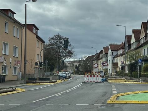 Gesperrte Clara Zetkin Straße Ich Liebe Erfurt