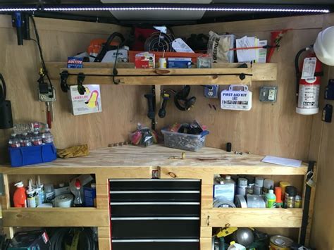 Pin By Chuck Hilliard On Job Site Trailer And Ideas Trailer Shelving