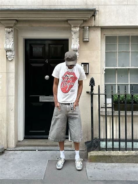 Ig Aabrahamx75 Streetwear Fashion Outfitinspo Wales Bonner Sambas Silver Jorts Summer