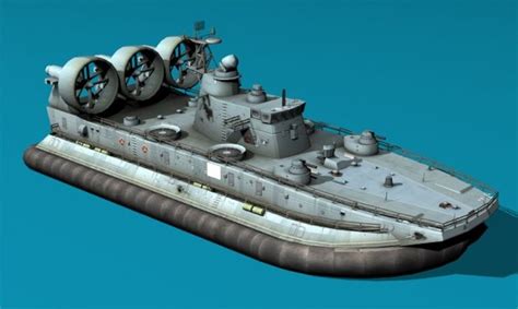 Zubr Class Hovercraft Free 3d Model 3ds Dds Free3d