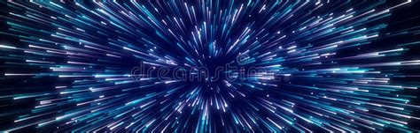 Light Rays In Cosmos Space Explosion Effect Futuristic Data Flow Sci Fi Motion Wallpaper 3d