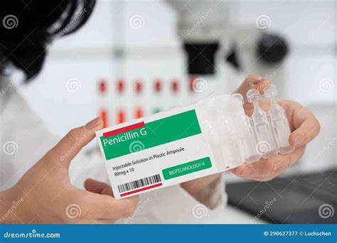 Penicillin G Medical Injection Stock Image Image Of Health Antibiotic 290627377