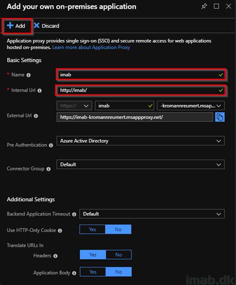 Azure AD Application Proxy Single Sign On And Conditional Access Imab Dk