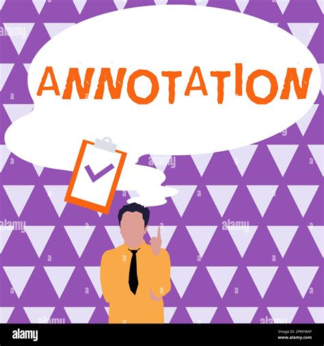 Writing Displaying Text Annotation Business Idea Note Added By Way Of Comment Or Explanation
