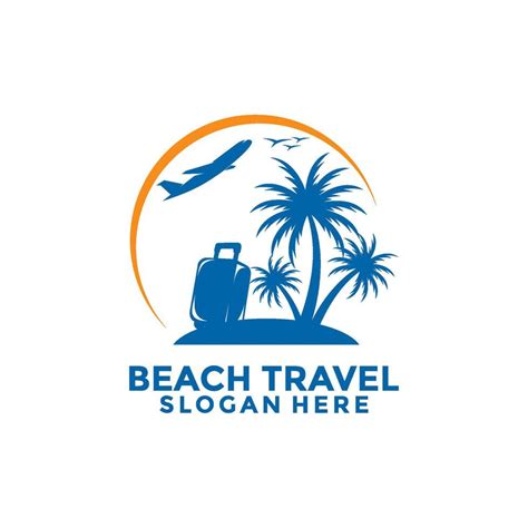 Travel Logo Icon Design Travel Beach Logo Design Template 53158997 Vector Art At Vecteezy