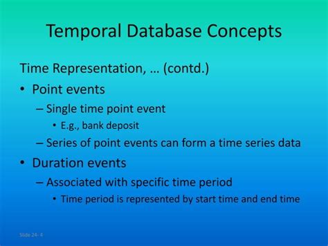 Adbms 44 Temporal And Multimedia Databases Pptx Databases
