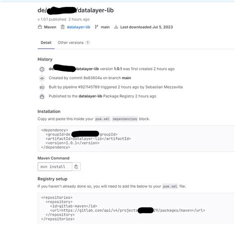 Importing Maven Artifact From Other Projects Via Group Url Fails Gitlab Cicd Gitlab Forum