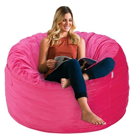 Habutway Bean Bag Chair 3ft Luxurious Velvet Ultra Soft Fur With High