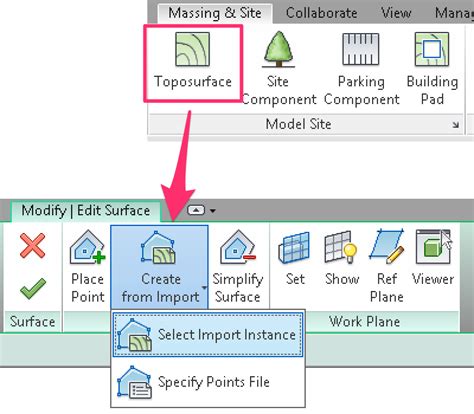 Generate Toposurface In Revit From The Autocad File Learning Revit