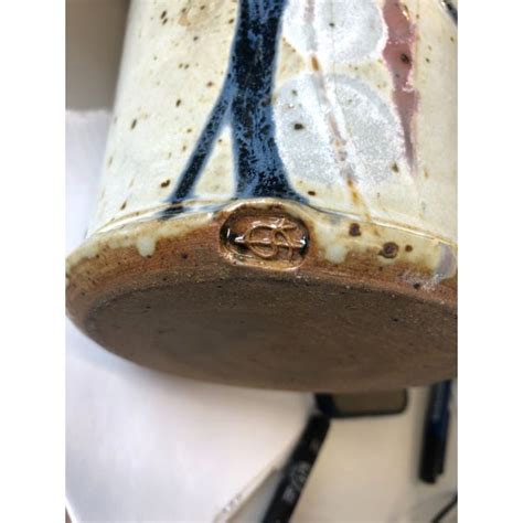 Vaso Vintage Gres Ceramica Smaltata Marchio Attr Design Phil Rogers Pottery 70