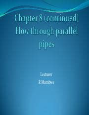 Understanding Parallel Pipes Equations Flow Rates And Course Hero