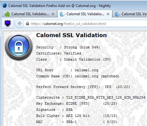 Display Detailed Information About The Strength Of SSL Connections In Firefox GHacks Tech News