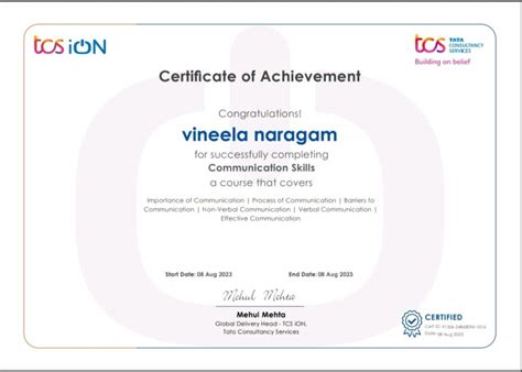 Vineela Naragam On Linkedin Tcsion Tcs
