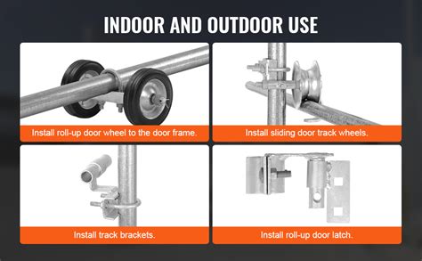 Sliding Gate Kit 6” Heavy Duty Sliding Rollers For Connect Tracks Max