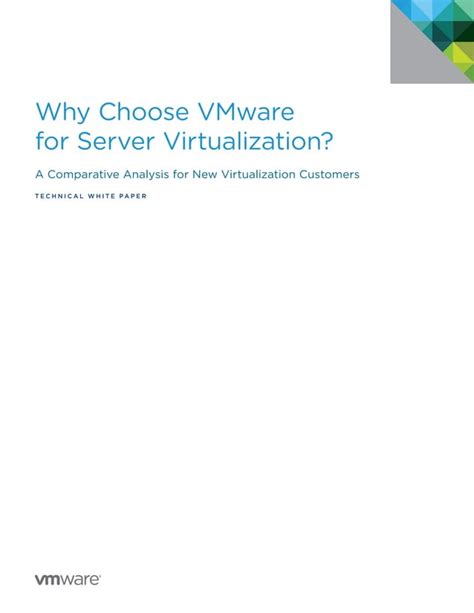 Why Choose Vmware For Server Virtualization Pdf