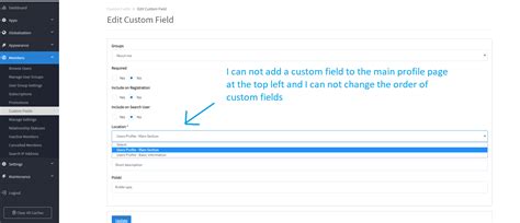 Issue With Displaying Custom Fields On The User Profile Home Page