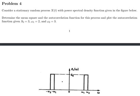 Solved Problem Consider A Stationary Random Process X T Chegg