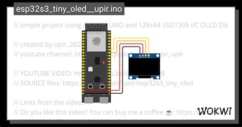 Esp32s3 Tiny Oled Upir Wokwi ESP32 STM32 Arduino Simulator