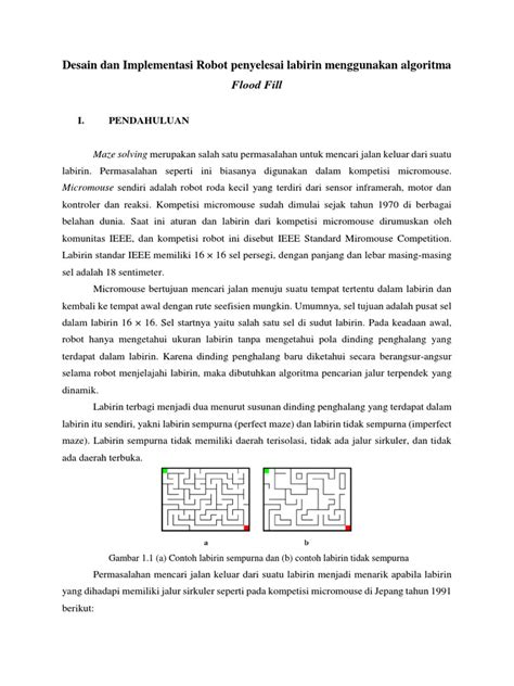 Algoritma Flood Fill Untuk Micromouse Maze Solving Pdf