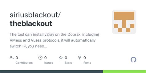 Github Siriusblackouttheblackout The Tool Can Install V2ray On The