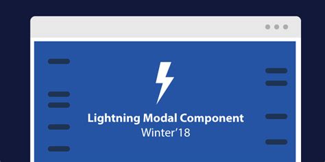 Lightning Modal Component Winter 18 Dazeworks