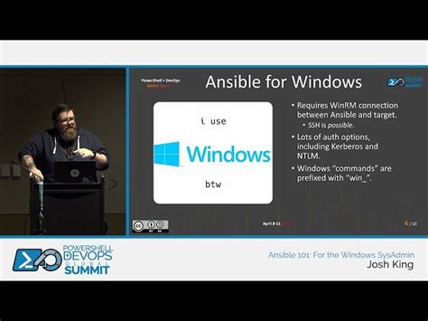Free Video Ansible 101 For Windows System Administrators From Confreaks Class Central
