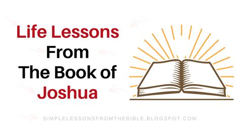 14 Life Lessons From The Book Of Joshua Joshua Bible Study Free
