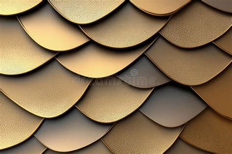 Golden Scale Design Abstract Texture Shimmering Background Artistic Banner Creative Template