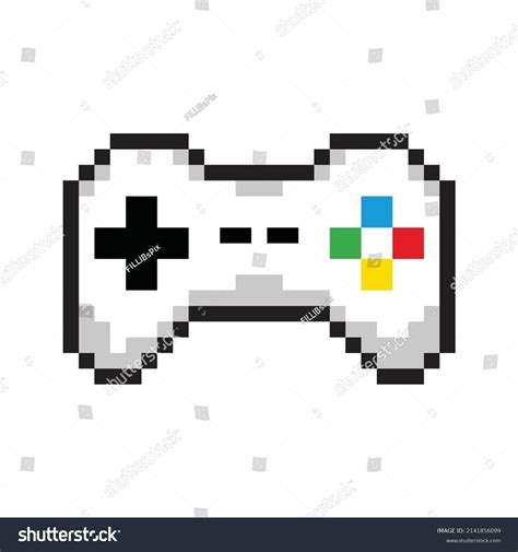 Joystick Pixel Art Game Controller Stock Vector Royalty Free Shutterstock