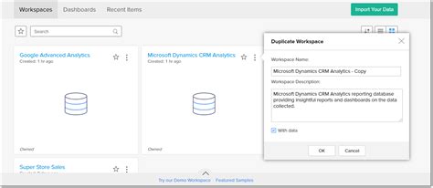 Viewing Workspaces Zoho Analytics On Premise