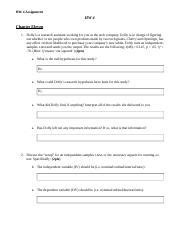 HW FA Docx HW Assignment HW Chapter Eleven Dolly Is A Research Assistant Working