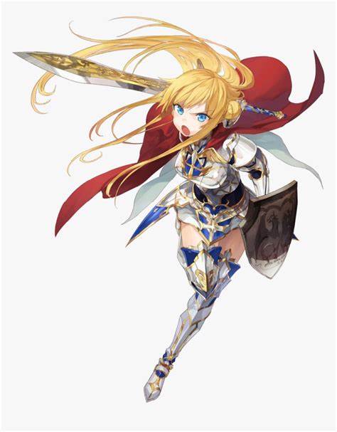 Blonde Anime Girl Knight Png Download Anime Knight Girl
