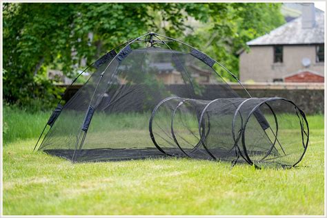 Yonderwheel Large Outdoor Cat Playpen Tent Enclosure With Two Tunnels Lightweight And Portable