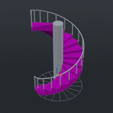 Spiral Staircase 3d Model Thousands Of Free Cad Blocks