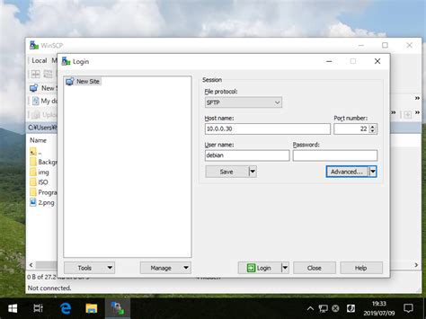 debian 10 buster ssh server ssh file transfer windows server world