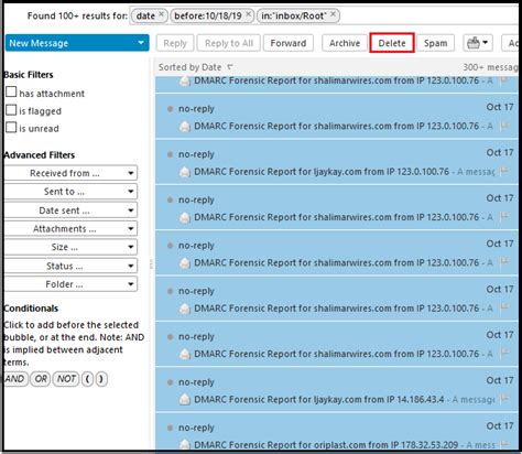 How To Delete Bulk Mails From Zimbra Webmail Diadem Technologies